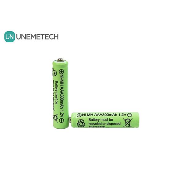 Quality Ni-MH AAA Battery 1.2V 300mAh Rechargeable Battery For Solar Lights And Remote Controller for sale