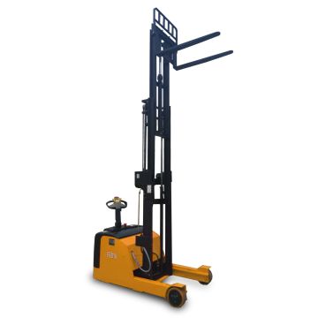 Quality 6M Triplex Mast 1.5T Walkie Forward Electric Pallet Stacker for sale