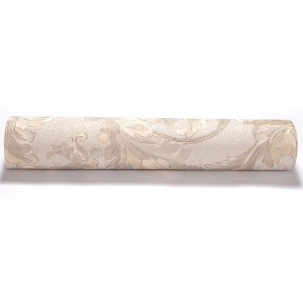 Quality Grey Removable Embossed Floral Pattern Country Bathroom Wallpaper / Wall for sale