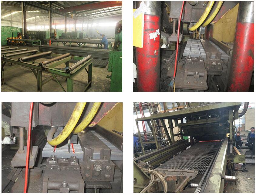 process of steel grating