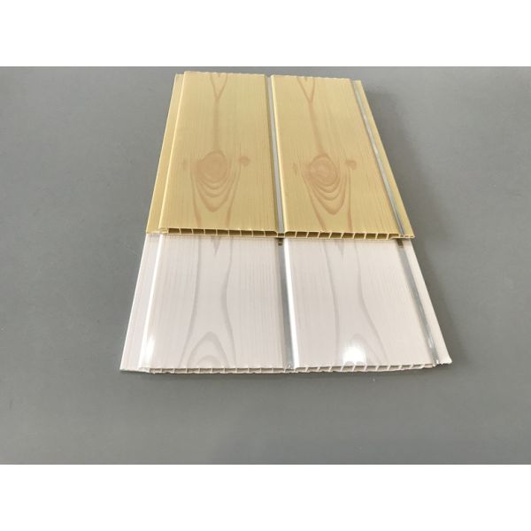 Quality 200 × 5.95M Interior Artistic Pvc Wood Cladding Panels For Restaurant 7mm Thickness 8 inches pvc ceiling panel popular wooden color for sale