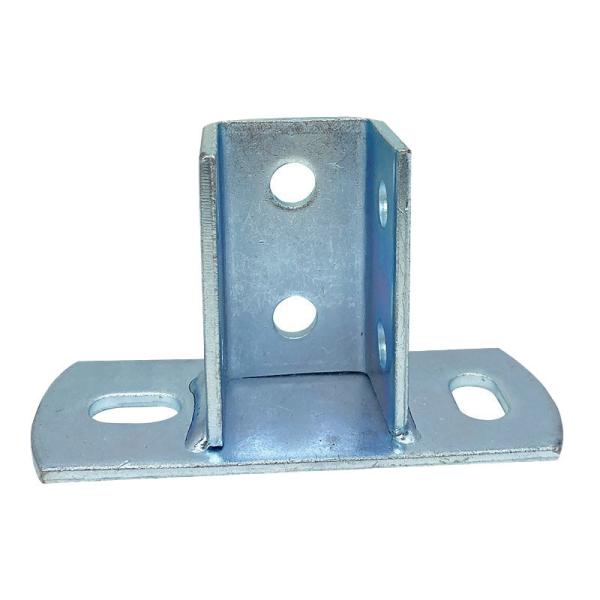 Quality Customized Strut Channel Fittings Flat Angle silver For electrical Channel for sale