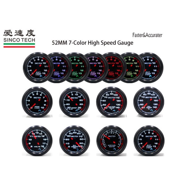 Quality Digital Automotive Tachometer LED Display 2 Inch 52mm PM Stepper Motor Gauges for sale