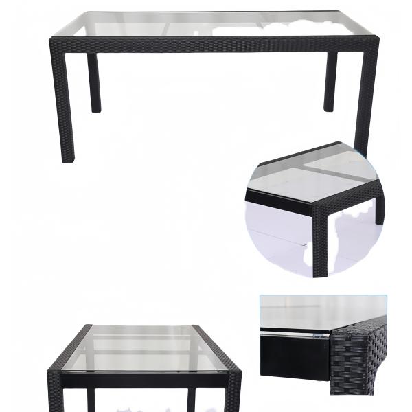 Quality 7 PCS Woven Dining Table Chairs Patio Conversation Leisure Rattan Sofa Set for sale