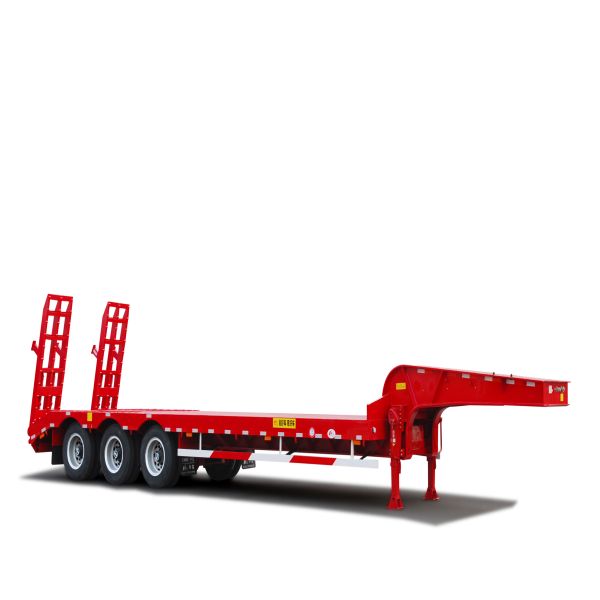 Quality Mechanical Suspension Gooseneck Equipment 3 Axles Lowbed Semi Trailer for Heavy Duty Transport for sale