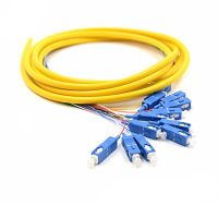 Quality 0.9mm Diameter Single Mode Fiber Pigtail with SC Connector and 1.5m Length for for sale