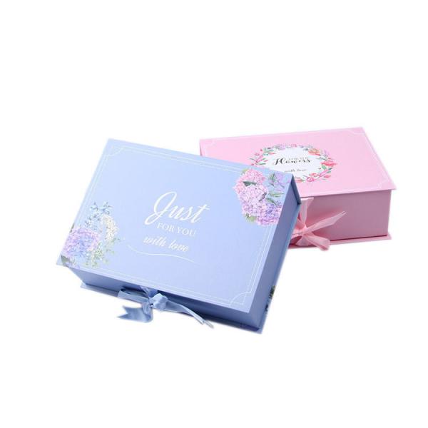 Quality Promotional Custom Rigid Paper Gift Box , Rectangle Gift Boxes With Lids for sale