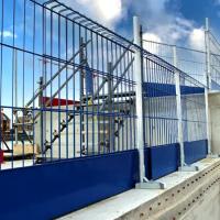 Quality Security Black PVC Coated Welded Wire Fence 40GP 1.5mX2.5m for sale