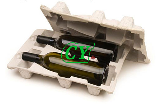Quality Disposable Molded Pulp Trays Biodegradable Pulp Industrial Package for sale