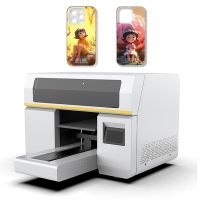 Quality 3D Desktop 300mm Bottle Flat Bed UV Printer Phone Case Printer For Home Use for sale