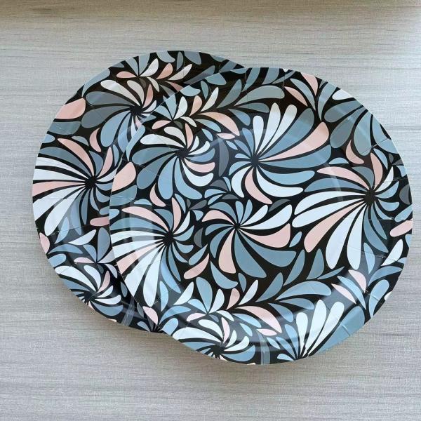 Quality Customizable 7inch Party Paper Plate Eco-Friendly and Colourful for Halloween for sale