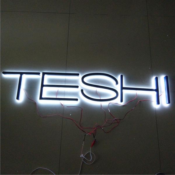 Quality Business Enseigne Lumineuse 3D Letter Sign Edge Lit for sale