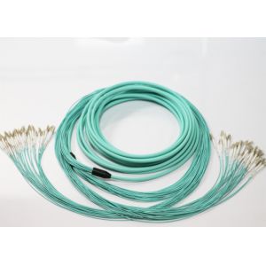 Quality 24 Cores Pre Terminated Outdoor Fiber LC UPC Multimode OM3 OFNP Plenum for sale