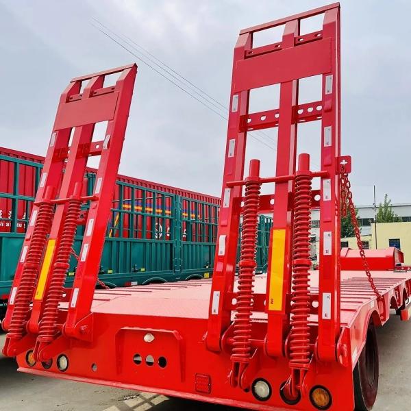 Quality Flatbed 3 Axles 40FT Container Semi Trailer for Container Transportation for sale