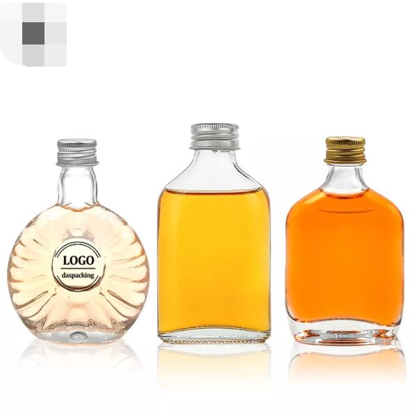 Quality Body Material Glass 30ml 40ml 50ml 100ml Mini Bottle for Beverage Juice Wine for sale