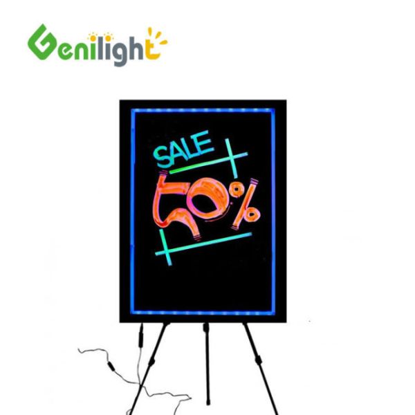 Quality Acrylic Rectangle Neon Writing Board LED Display for Business for sale