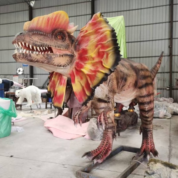 Quality High-quality Dino Land Animatronic Dinosaur Dilophosaurus 6m Model for sale