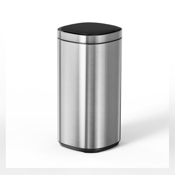 Quality Touchless Intelligent Smart Sensor Bin Trash Can Stainless Steel Sustainable for sale