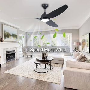 Quality 56 Smart Ceiling Fan Light with Alexa/Google Home Control for sale