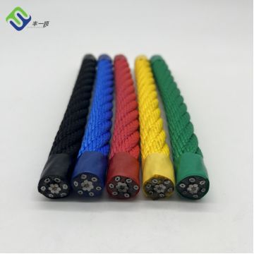 Quality 6*8 IWRC Combination Wire Rope 16mm Playground PP Polypropylene for sale