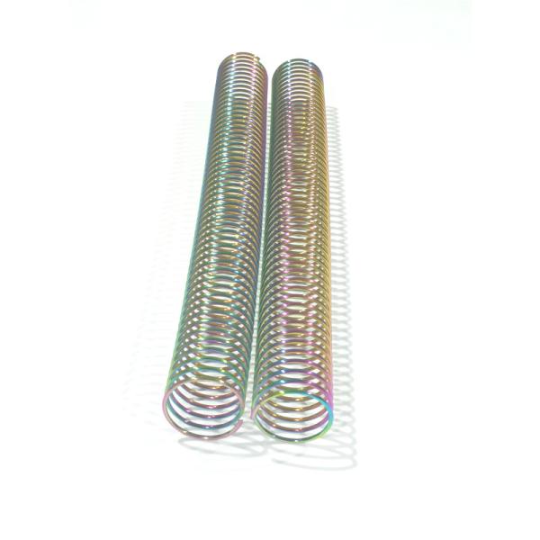 Quality Rainbow Single Loop Electroplated Metal Spiral Coils For Bookbinding for sale