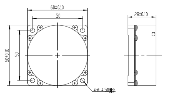 Single Axis Fiber Gyroscope Compact Size High Accuracy Gyroscope High Sensitivity JT60 0