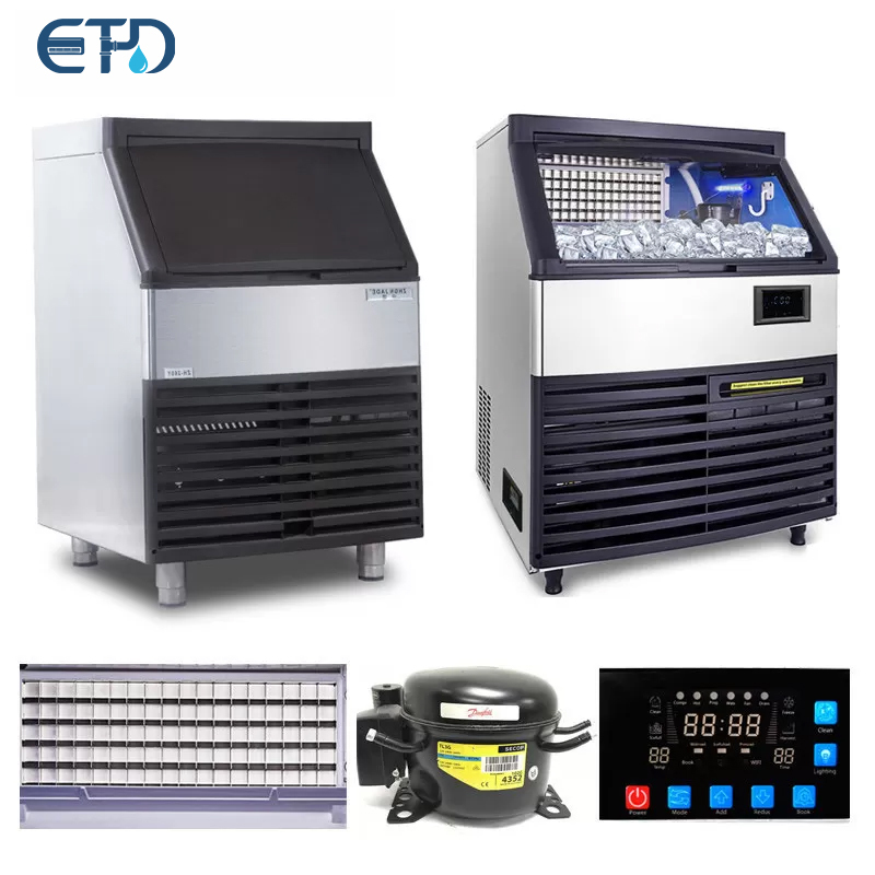 Quality The Nissan 40 kg stainless steel commercial ice cube machine can be customized to size ice cubes for use in bars for sale