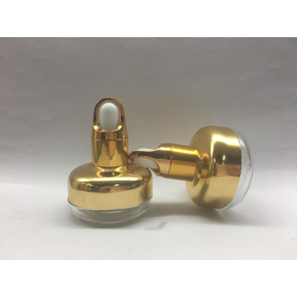 Quality 20ml Essential Oil Glass Bottles With Gold Shoulder Collar Basket for sale