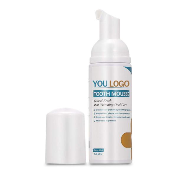 Quality Custom Private Label Natural Teeth Whitening Mousse Foam Toothpaste for sale