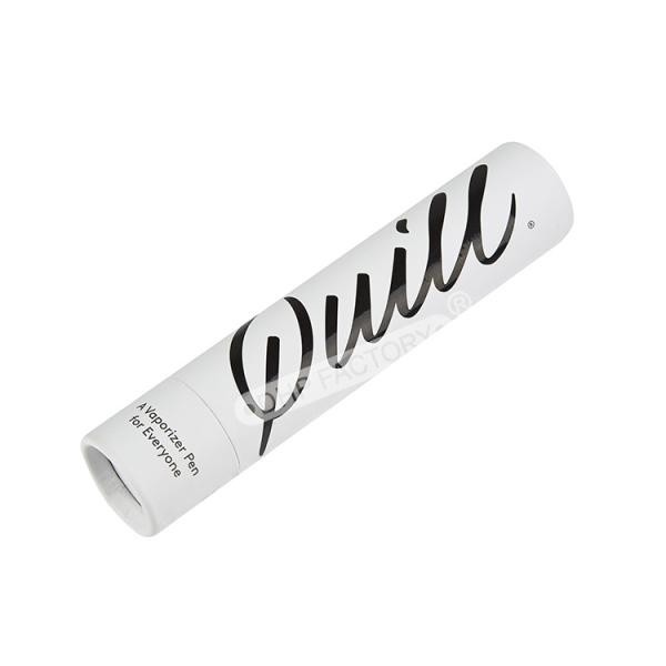 Quality Stylish White Custom Cardboard Tube Packaging For Vaporizer Pen for sale