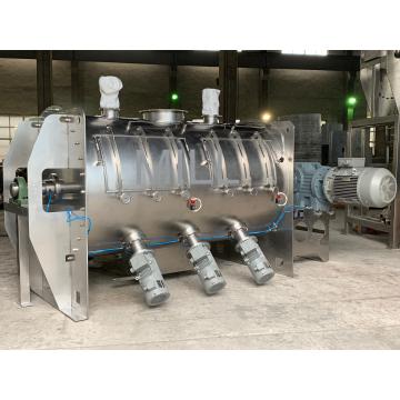 Quality Chemical Powder Horizontal Plough Mixer Stainless Steel Easy Operation for sale