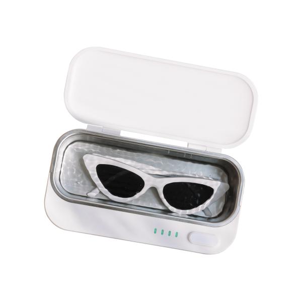 Quality Battery Powered Ultrasonic Eyeglasses Cleaner With Auto Timer Shut Off for sale
