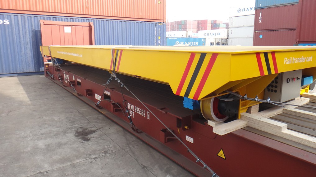 industrial rail flat trolley for painting room