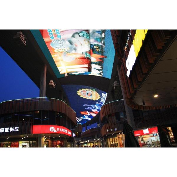 Quality 7200CD/Sqm Poster Led Facade Screen DIP High Brightness Transparent Led Wall for sale
