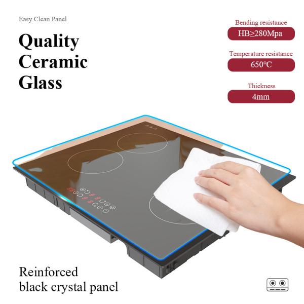Quality Recyclable 3 Burner Built In Induction Hob Cooktop Domino Type for sale
