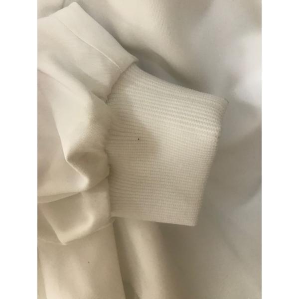 Quality Two Sides Insert Pocket Dustcoat White Rib Knit Cuff Work Clothes for sale