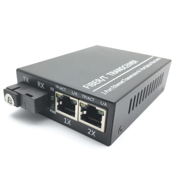 Quality 10 / 100 / 1000M Single Fiber Optic Transceiver IEEE802.3z Non - Condensing for sale
