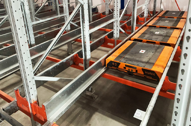 Four-Way Shuttle Pallet ASRS Room Temperature Warehouse Automatic Storage and Retrieval System Radio Shuttle Racking