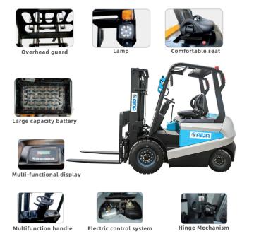 Best Selling Electric Forklift Warehouse New Forklift 2 Ton