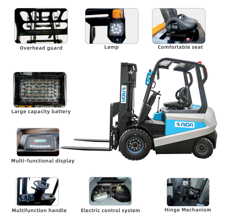 Best Selling Electric Forklift Warehouse New Forklift 2 Ton