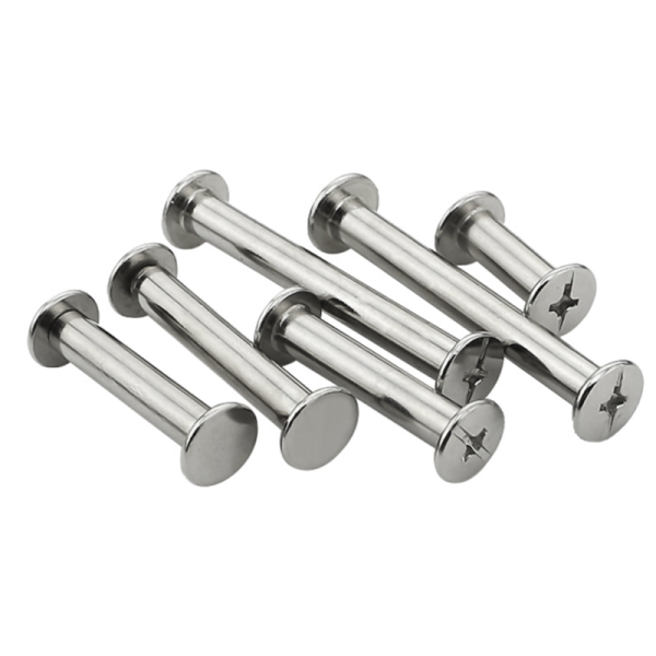 Quality 304 stainless steel round head cross groove female nail for locking belt screw nut combination ledger nail M3/M4/M5 for sale