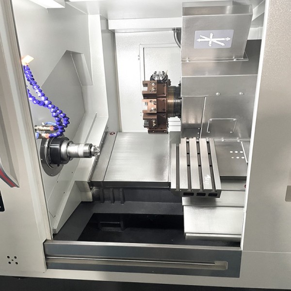 Quality 4 Axis C Axis Turn And Mill Machine Horizontal Slant Bed Lathe for sale