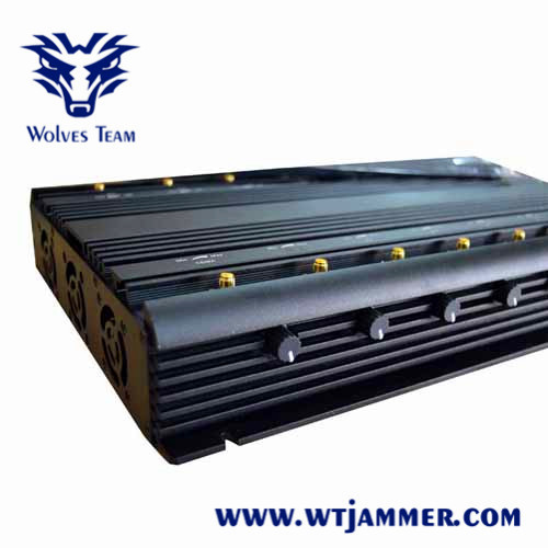 Quality 14 Antennas WiFi Mobile Phone Signal Jammer 50 Meters for sale