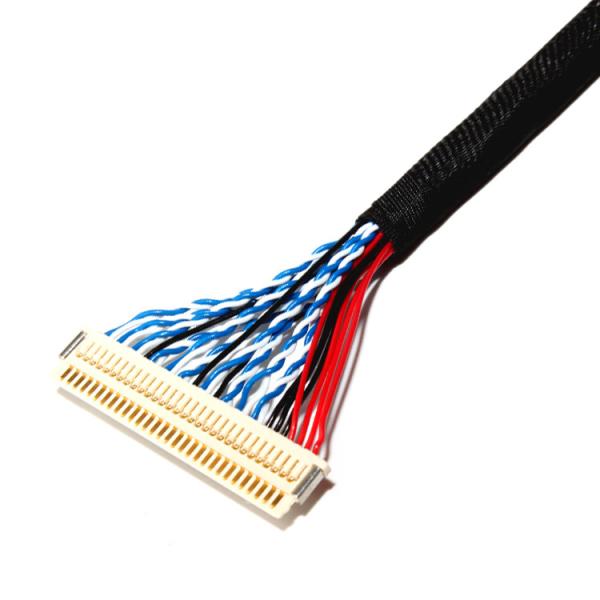 Quality df19 Lvds Cable Assembly , 30pin Lvds Wire Harness lvds display connector for sale