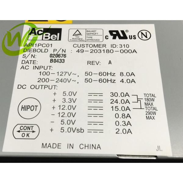 Quality ATM Machine Parts Diebold Power Supply 49203180000A 49-203180-000A for sale