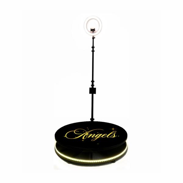 Quality Camera 360 Video Photo Booth Spining 32 Inches Automatic Remote Control for sale