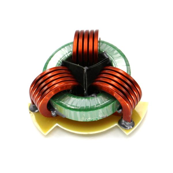 Quality Horizontal Three Phase Common Mode Choke Coils with Flat Wire Vertical Winding for sale