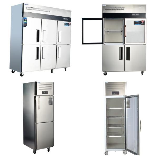 Quality Stainless Steel Refrigeration Equipment for Kitchen 2/3/4/6 Door Refrigerator/Freezer for sale