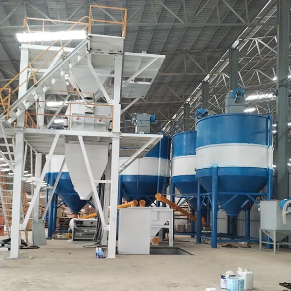 Quality Interior Wall Powder Putty Dry Mortar Packing Machine / ISO CE Dry Mix Batching for sale