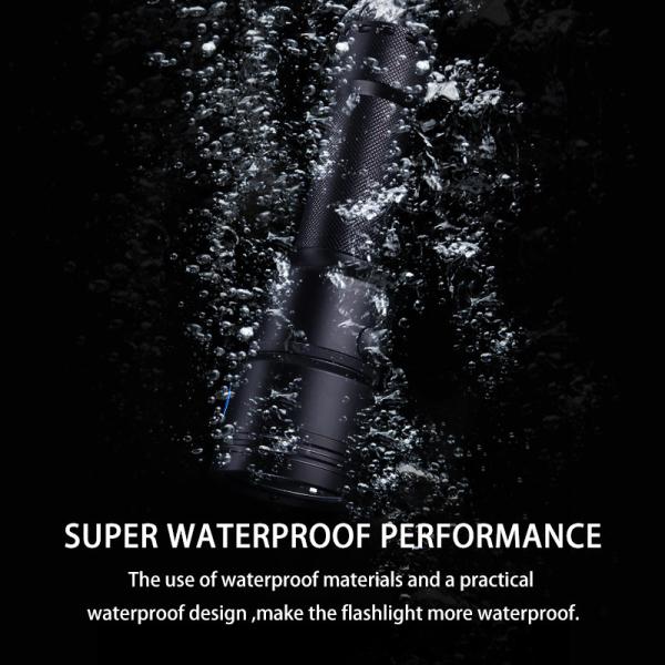 Quality Infrared Pocket 18650 LED Glare Flashlight Waterproof Type C Interface for sale